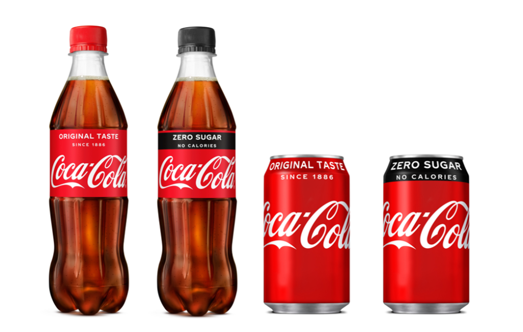 Coca-cola extends iconic ‘red’ to coca-cola zero sugar packs ...