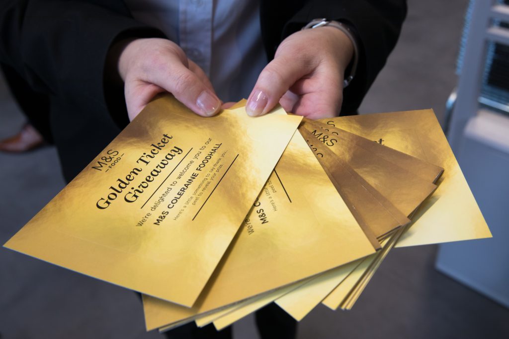M&S Coleraine announces Golden Ticket giveaway for new store opening ...